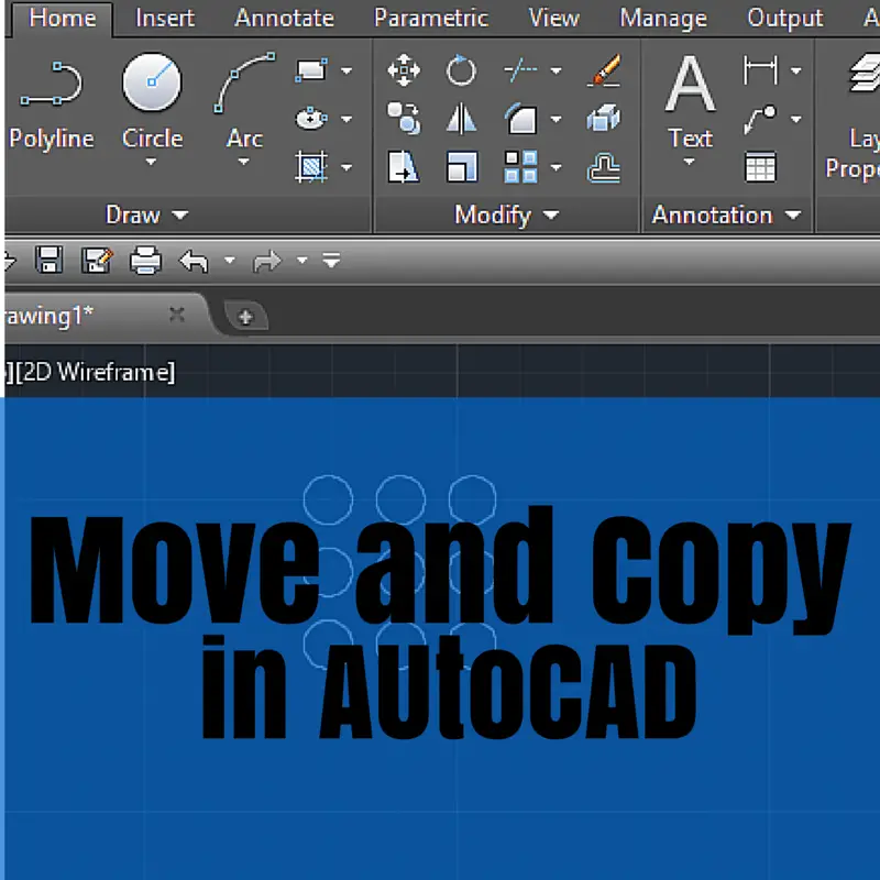 AutoCAD Tutorial 12 Move And Copy Objects In AutoCAD