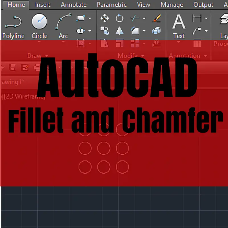 AutoCAD Tutorial 16 Chamfer And Fillet In AutoCAD