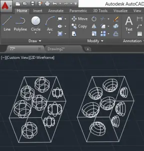 Subtraction of Objects in AutoCAD - Tutorial45