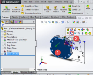 Solidworks Tutorial: Create a Simple 3D Object - Tutorial45