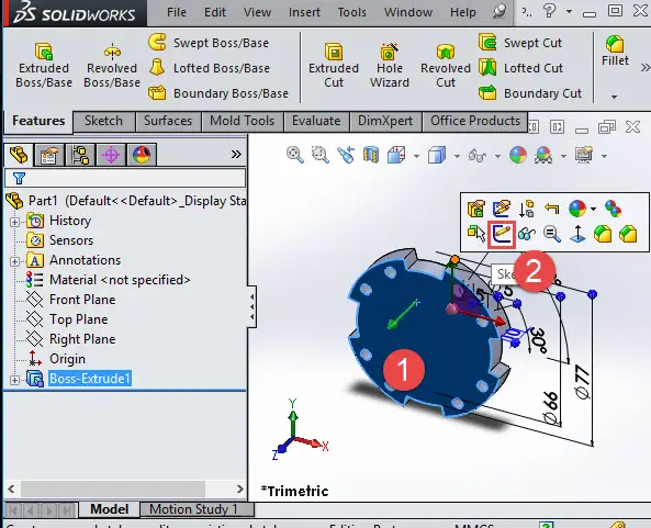 Solidworks Tutorial Create A Simple 3d Object Tutorial45