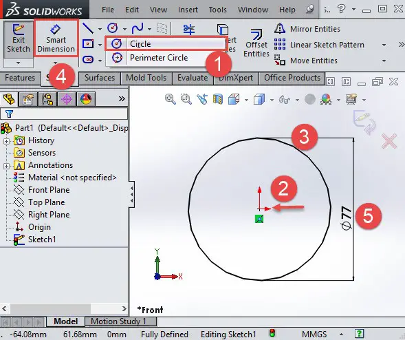 Solidworks Tutorial Create A Simple 3d Object Tutorial45 