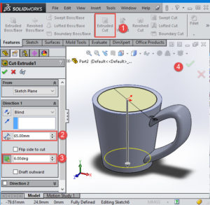 SolidWorks Tutorial: SWEEP - Tutorial45